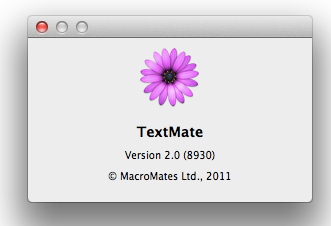 TextMate 2 がやってきた « イナヅマTVログ